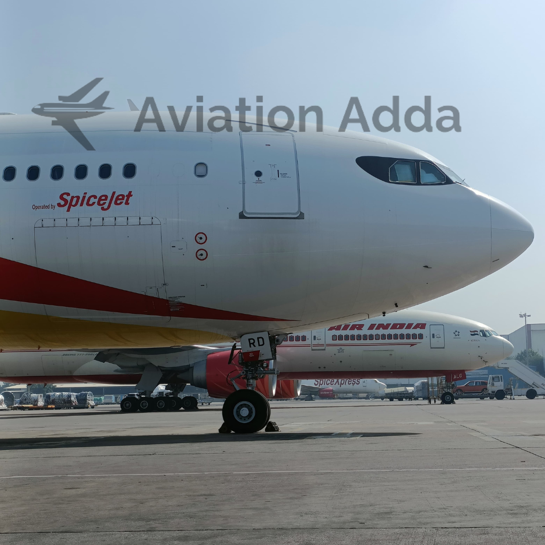 SpiceJet A340 : Spotted at Delhi International Airport